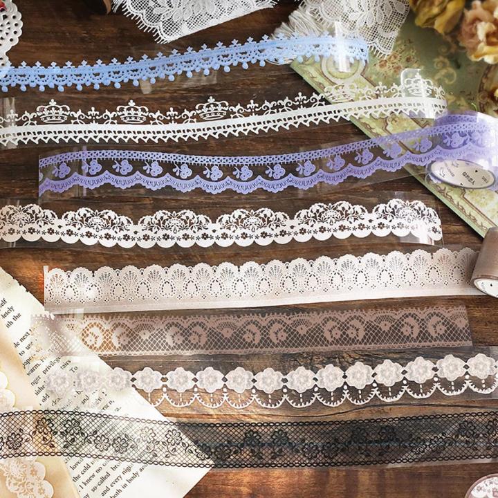 RHS Online Lace Story Series Masking Tapes Decorative Sticky PET Tape ...