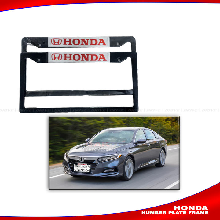 Car Number Plate Frame, Car License plate-HONDA (2PC/SET) | Daraz.com.bd
