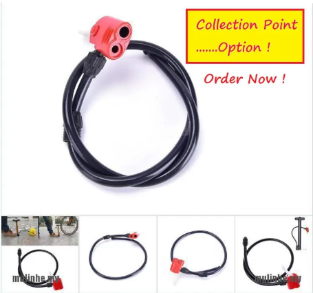 Bicycle & Ball Pumper Connection. Pumper pipe. Cycle er pumper er pipe ...