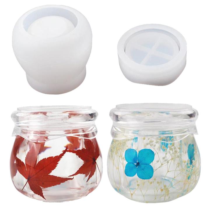【Top-rated】 1Set DIY Epoxy Resin Mold Pudding Cup Storage Box Mold ...