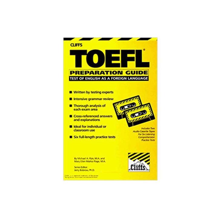 Cliffs TOEFL Preparation Guide White Print by Michael A. Pyle, Mary ...