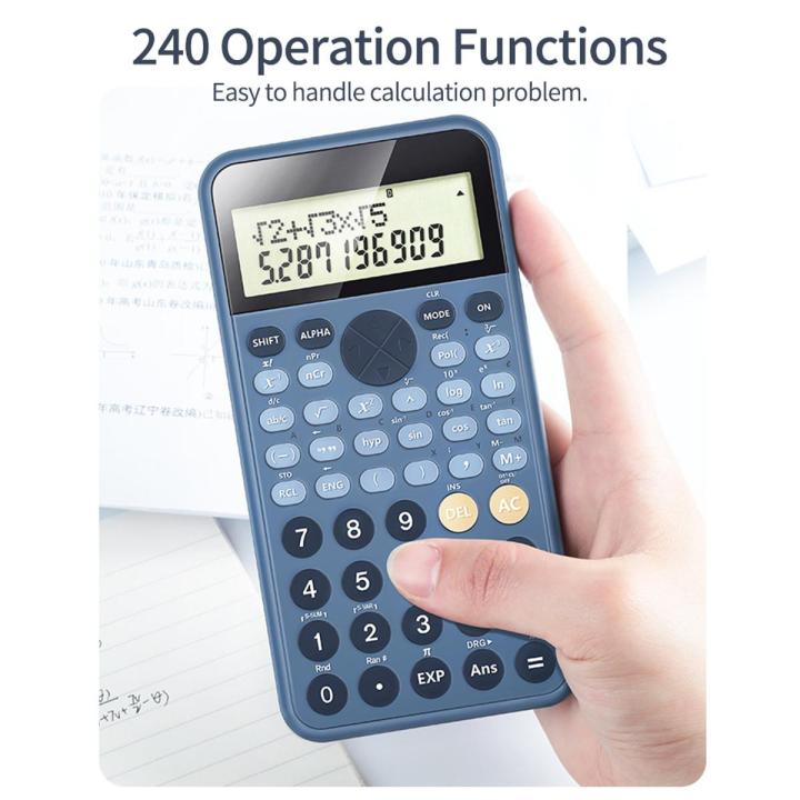 【happy one】Portable Scientific Calculator with 2 Display 240 Functions ...