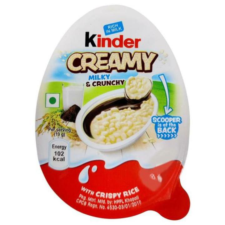 KINDER CREAMY MILK & CRUNCHY (INDIA) - 19GM | Daraz.com.bd