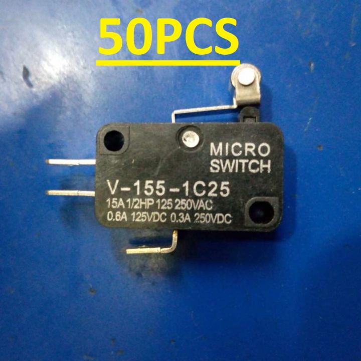 50PCS - 15A Limit Switch 3 Pin 15A 250VAC SPDT 3 Pin 10mm Long Straight ...