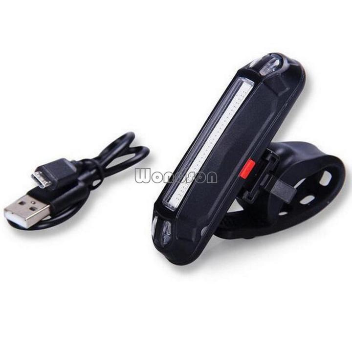 Rechargeable Head Light Red LED 100 Lumen Front Rear Bike Tail Light ...