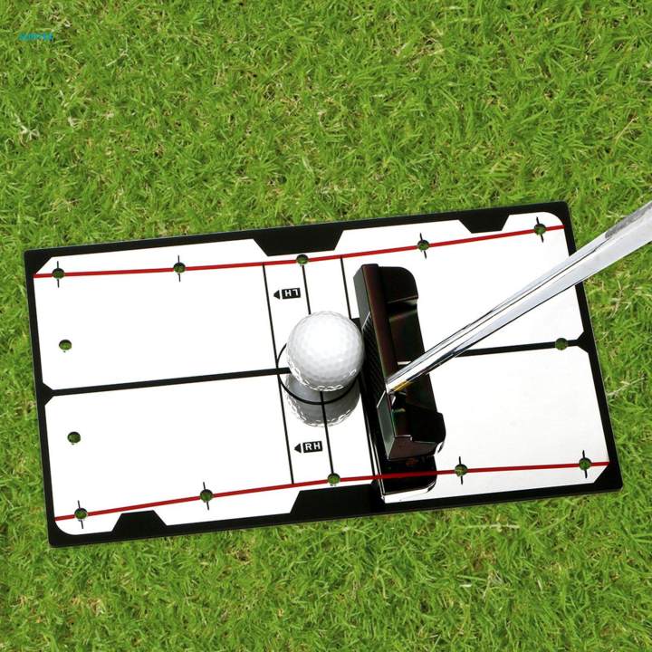 Golf Putting Alignment Mirror Golf Swing Straight Practice for Backyard ...