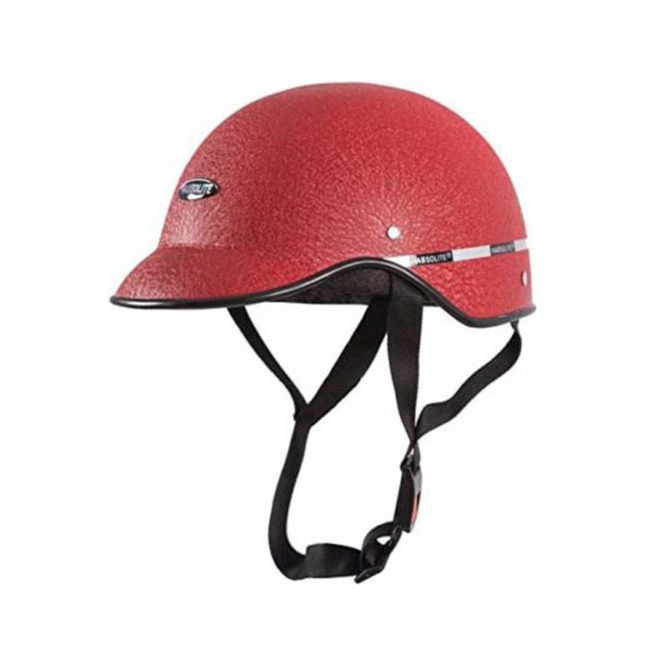 Indian Half Face Bike Helmet- For Men/Women-Red - Helmet | Daraz.com.bd