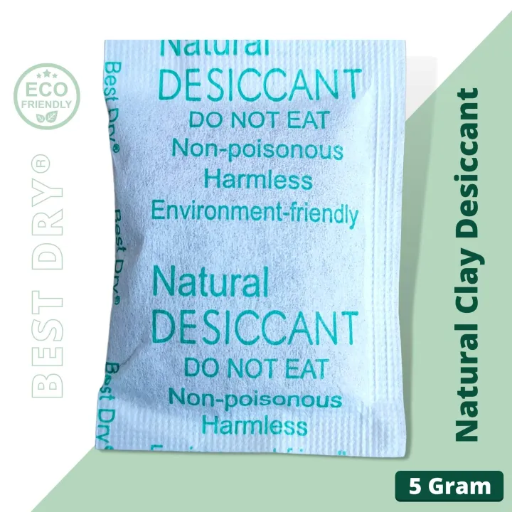 5 gram Natural Clay 100 pieces, High-Quality Natural Clay Silica Gel ...