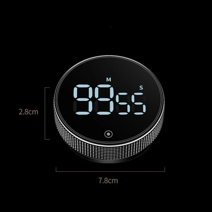 Magnetic Kitchen Timer LED Digital Timer Manual Countdown Timers Alarm ...