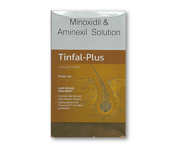Tinfal Plus Solution minoxidil 5% for hair growth treatment -60 ml ...