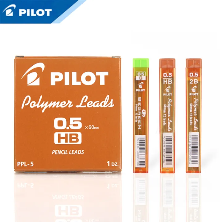 PILOT Polymer Lead 10 Tubes/lot Mechanical Pencil Refills 0.3 mm/0.5 mm ...
