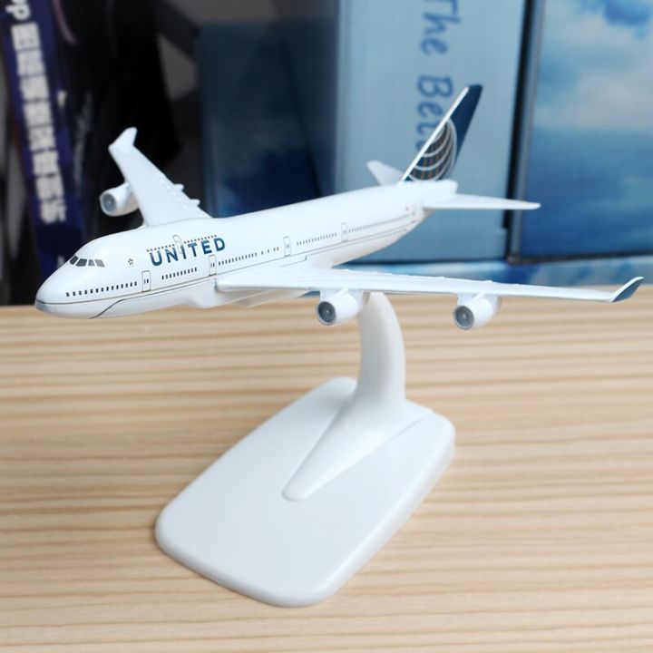 【happy one】16cm Boeing 747-400 Plane Model Alloy Model B747-400 ...