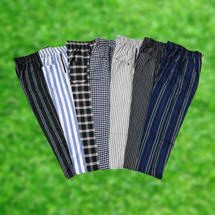 Premium Cotton Fabric Check Trouser Multicolor Random - 1Pcs - Trouser ...