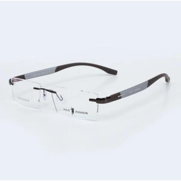 POLO-FASHION Premium Quality Optical Rimless Frame | Daraz.com.bd
