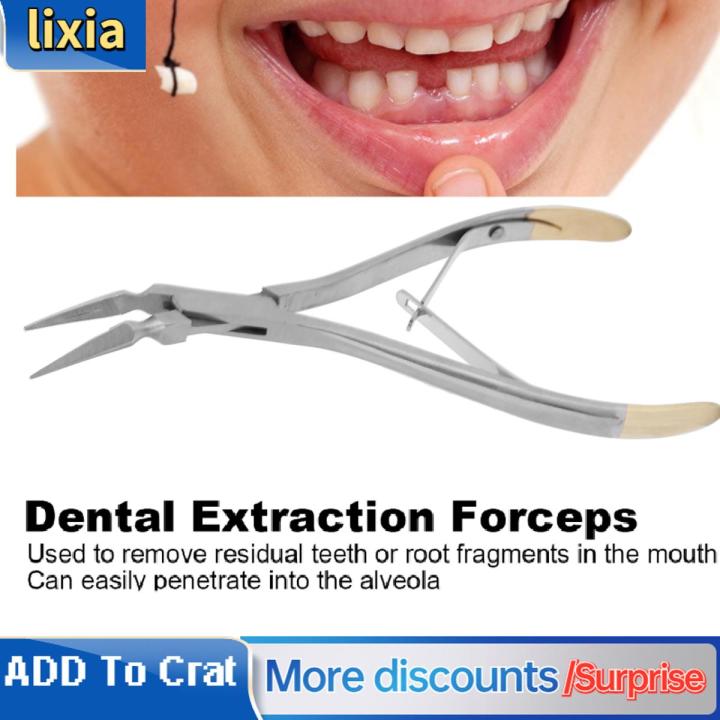 Limeng La Dental Extracting Forceps Stainless Steel Root Residual ...