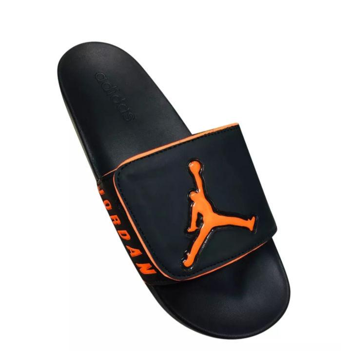 Stylish Black and Orange Color Slides Slipper for Men - Slides For Men ...
