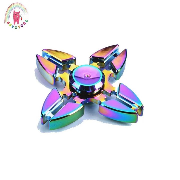 【Fanco Toy store】Four Hand Fidgets Toys Colorful metal EDC Sensory ...