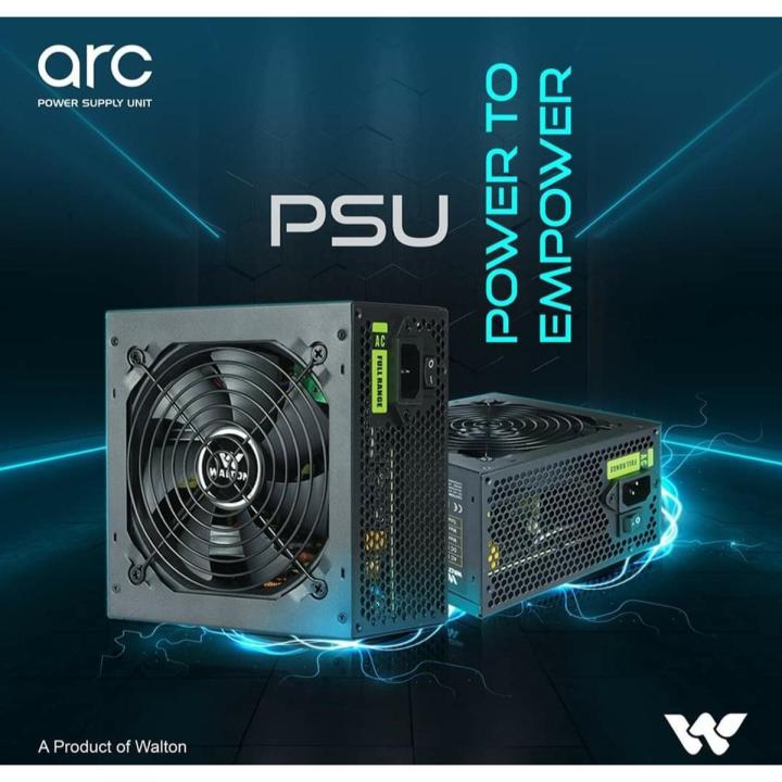 Walton ARC Power Supply 80 Plus Bronze Certified 650W, ATX 12V - Maximum power: 650W - With Over ...