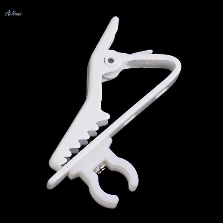 1x Microphone Tie Mount Clip Mic Holder Portable Lapel Lavalier for ...
