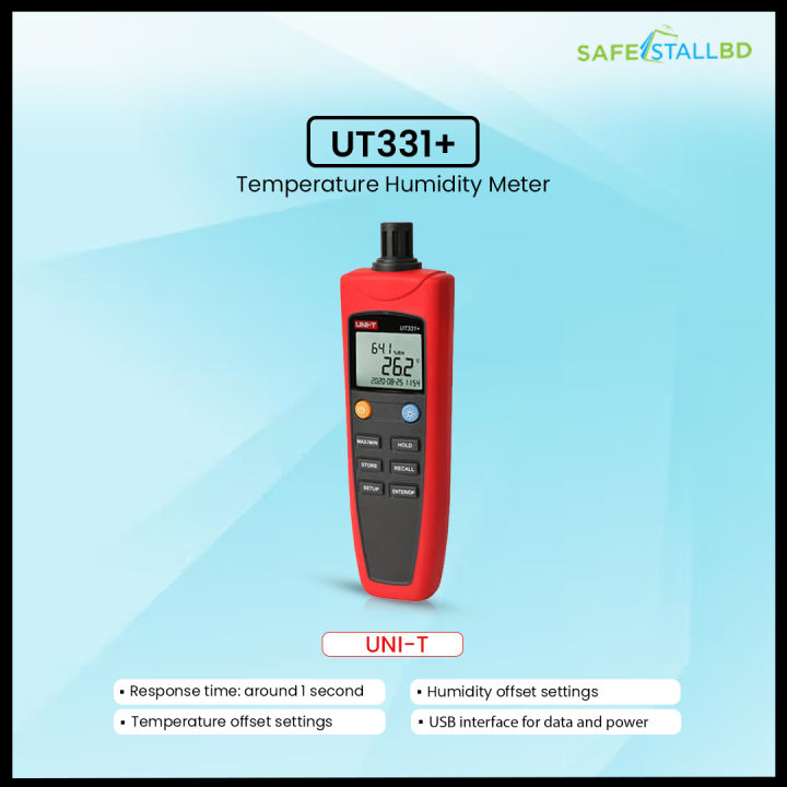 UNI-T UT331+ Temperature Humidity Meter | Daraz.com.bd
