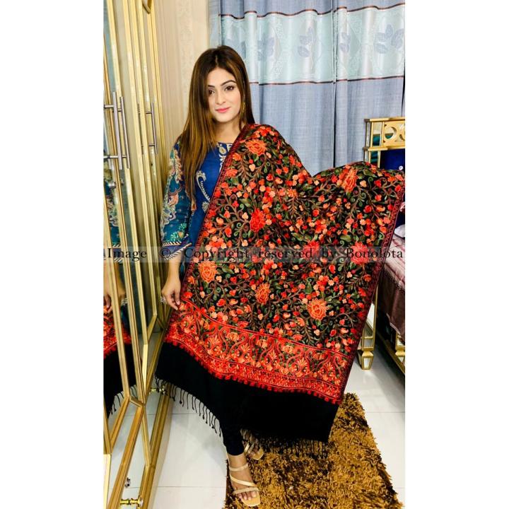 Kashmiri Poshmina shawl Women winter collection shal Avon Fabric ...