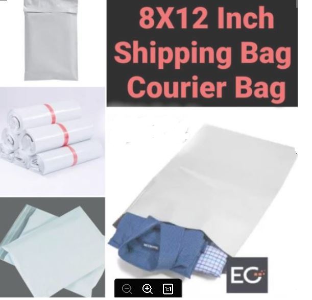 8 x 12 Inch Courier Mailer Poly Bags 10Pcs or 25Pcs/10ps stickers ...