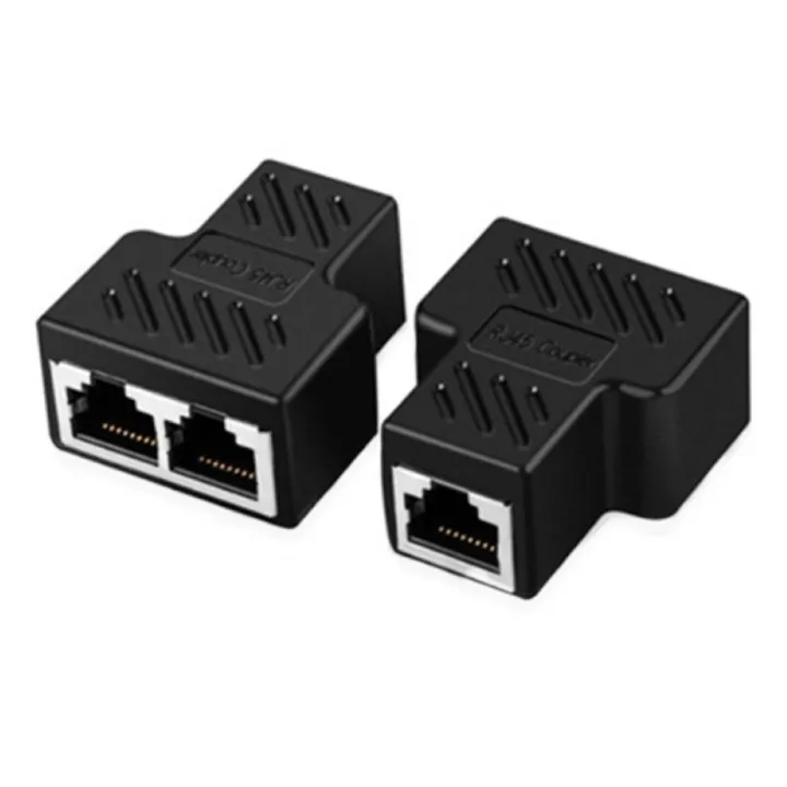 【Best Price Guaranteed】 1 to 2 Way RJ45 Female Splitter Adapter LAN ...
