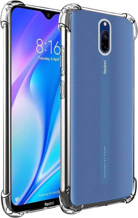 For Xiaomi Redmi 8A Dual Transparent Clear Silicon Tup Back Cover Phone Cases phone cover Pani Cover Daraz .bd
