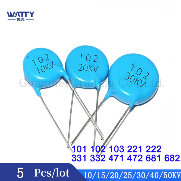 5Pcs/Lot 10KV 15KV 20KV 25KV 30KV 40KV 50KV 101 102 103 221 222 331 332 471 472 681 682 CT81 ...