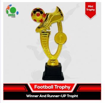 Football mini tournament gold trophy, 8" inch Sports Memorial Momento ...