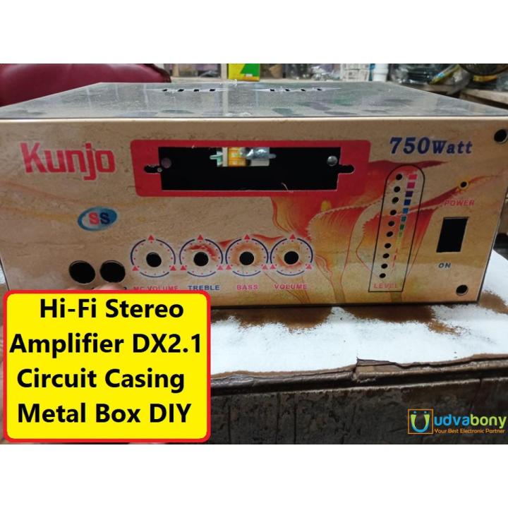 Hi-Fi Stereo Amplifier DX2.1 Circuit Casing Metal Box DIY | Daraz.com.bd