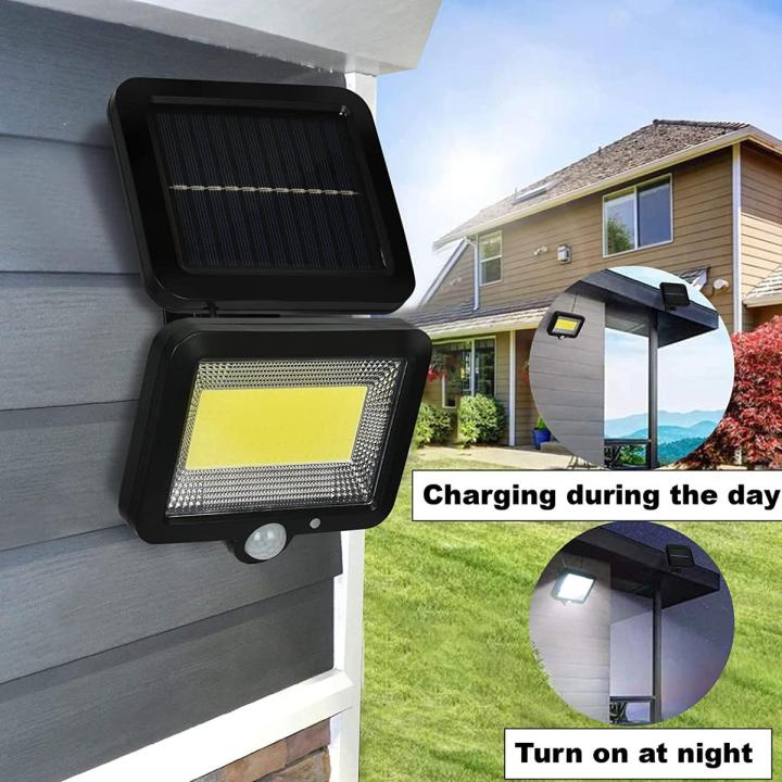 56 Led Solar Power Light Split Motion Sensor Outdoor Wall Lamp ...