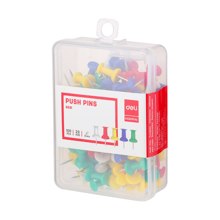 Deli E0031 Color Push Pin(Assorted) | Daraz.com.bd