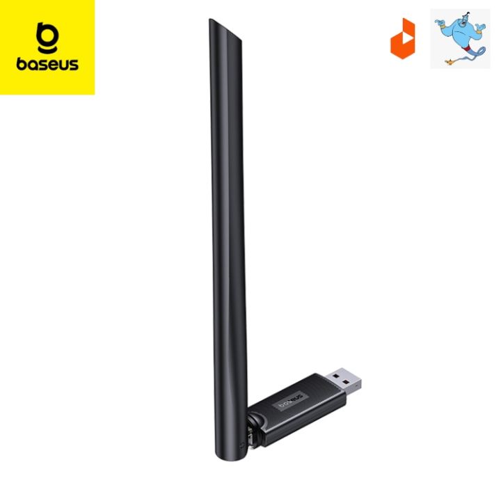 BASEUS FastJoy Series WiFi Wireless Network Adapter 150Mbps Cluster External Antenna - Black ...