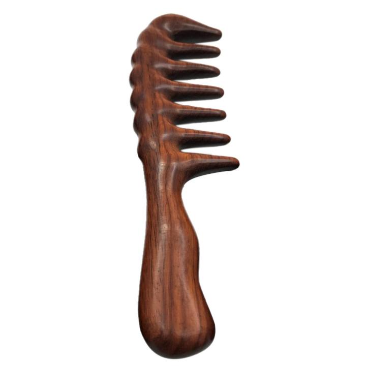 【3C VictoryEagle】Hair Comb for Detangling - Wide Tooth Wood Comb Curly ...