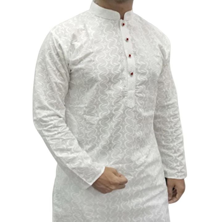 White panjabi for men high quality | White indian panjabi for men low ...