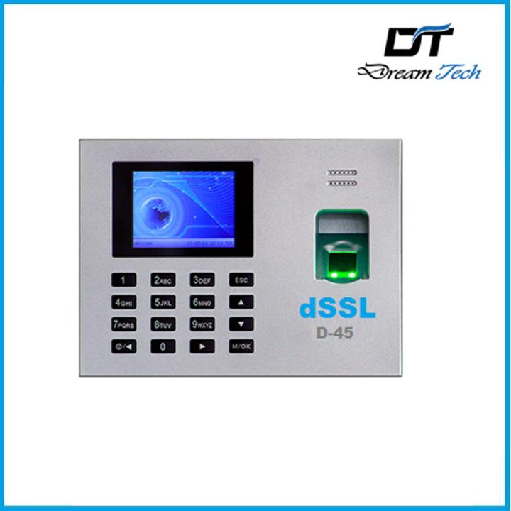 DSSL D45 Biometric Fingerprint Time and Attendance System | Daraz.com.bd