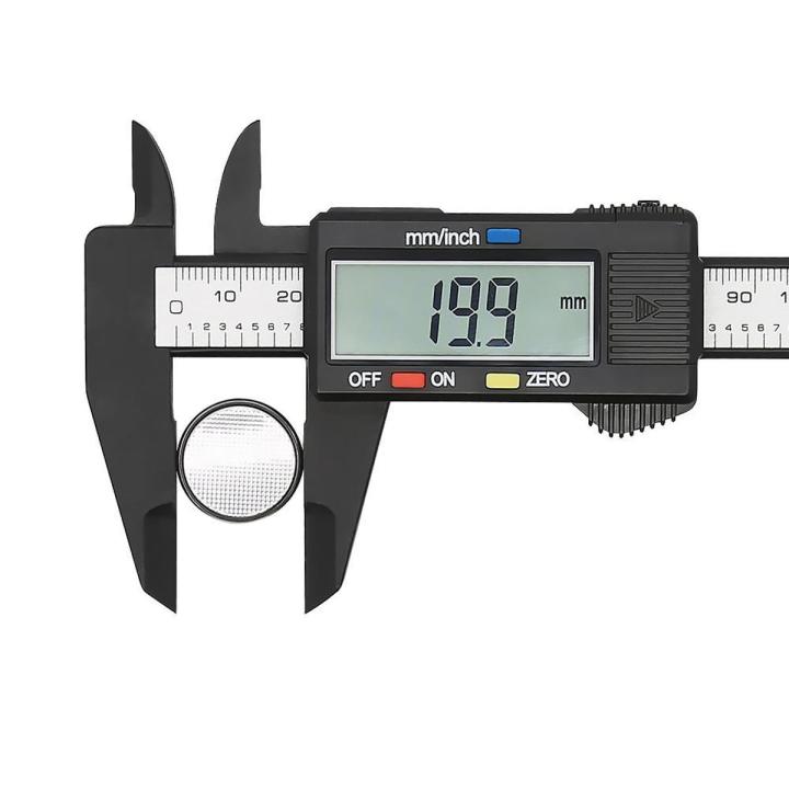 Digital Caliper Measuring Tool 6″ Inch 150 mm Carbon Fiber Vernier ...