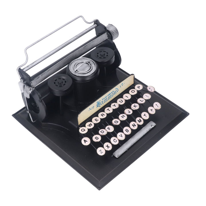 Stylish Vintage Typewriter Model Decoration Iron Hand Polishing Vintage ...