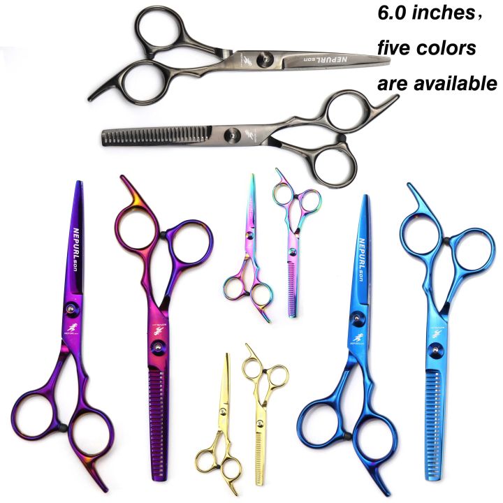 6 inch tooth scissors flat scissors for barbers and hairdressers ...