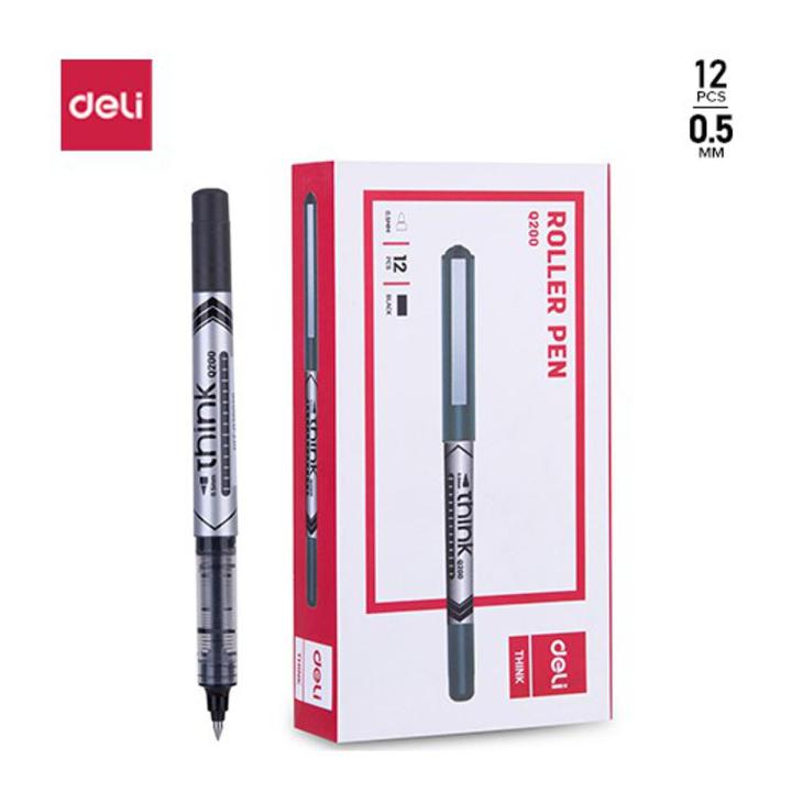 Deli EQ20020 Think Roller Pen Black | Pack of 12 Pcs | 01 Pcs | Daraz ...