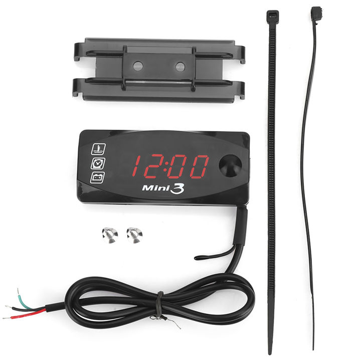 12V Motorcycle Instrument Universal LED Digital Display Electronic ...