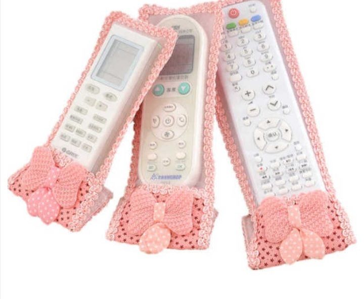 TV AC Remote Cover, Dustproof Lace Cloth Fabric Remote Cover (made in ...