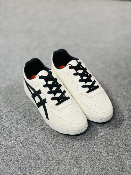 Apex Urban Court Sneakers – Classic White & Black Streetwear Low-Tops ...