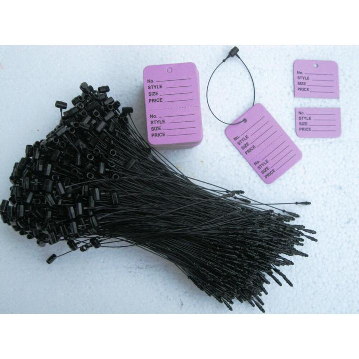 Black Snap lock pin loop price tag fastener - 500 Pcs - Door Bottom ...