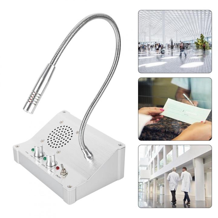Dual-way Bank Store Station Window Counter Intercom Interphone System ...