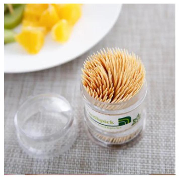 100 pcs Wooden Toothpick A+Grade Eco Friendly Personalized Bamboo Tooth ...