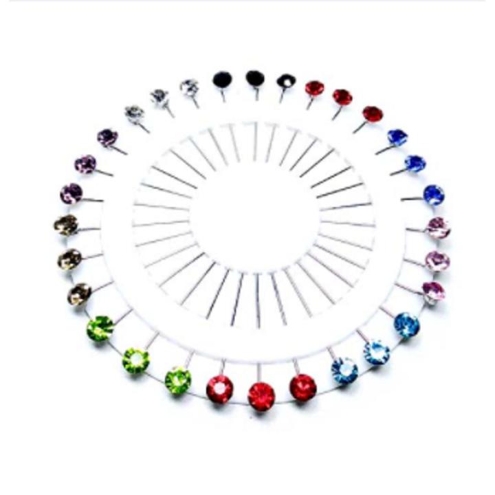 Stone work Hijab Pin Brooch - 30 Piece | Daraz.com.bd