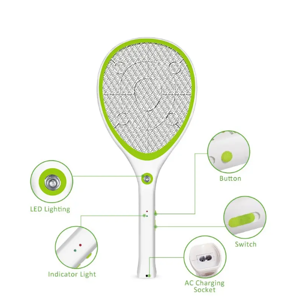 rechargeable electric fly kiler mosquito kiling bat | Daraz.com.bd