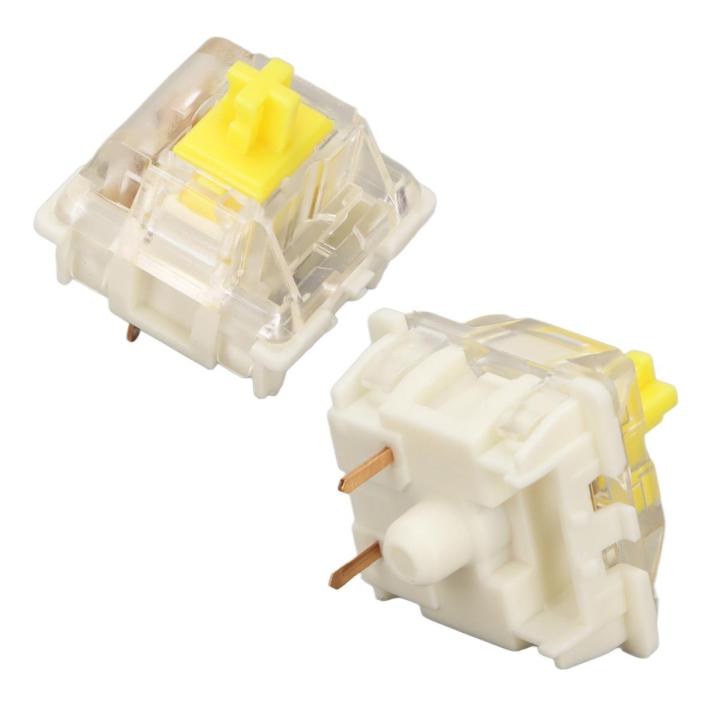 Keyboard Switch, 35 PCS Keyboard Yellow Switch for Mechanical Keyboard ...